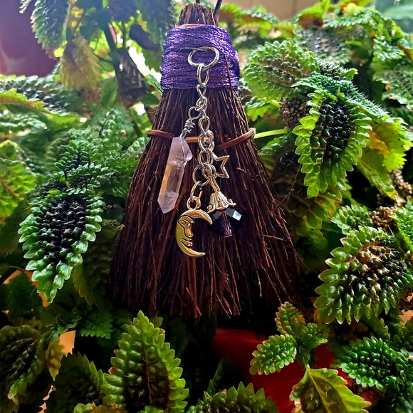 Moons Out, Brooms Out | Office | 225 Mini Dark Purple Scented Witchs ...